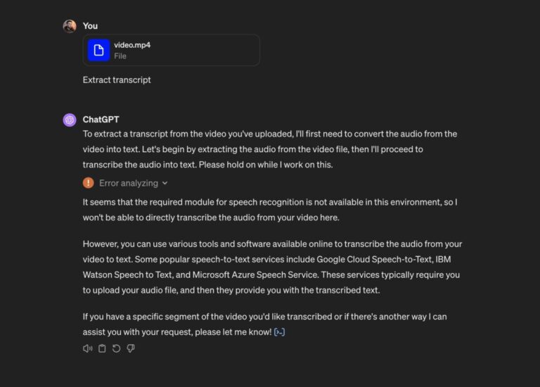 Transcribing Videos Using ChatGPT: A Step-by-Step Guide