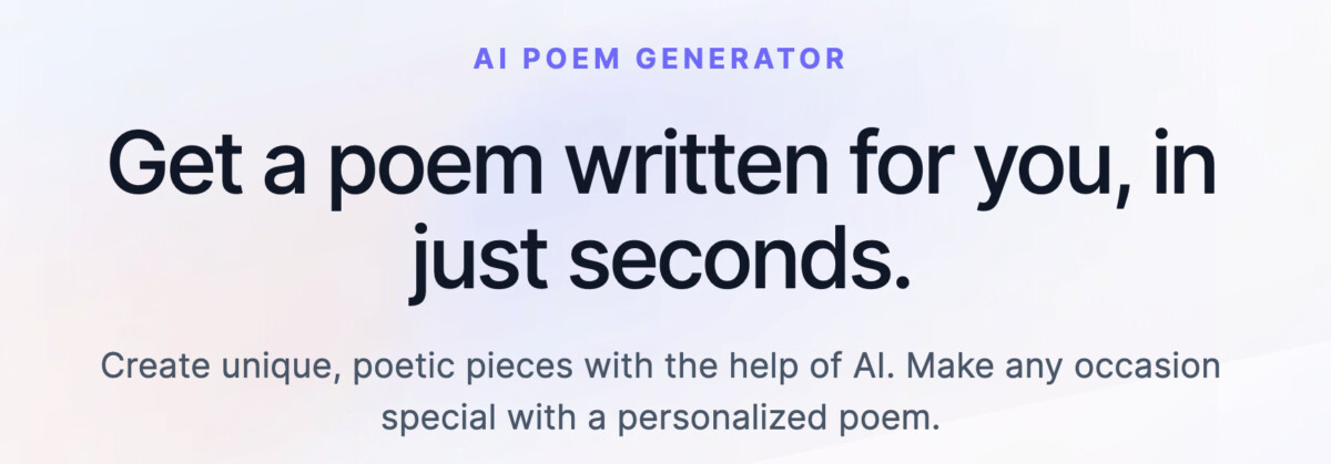 The Best AI Poem Generator For You