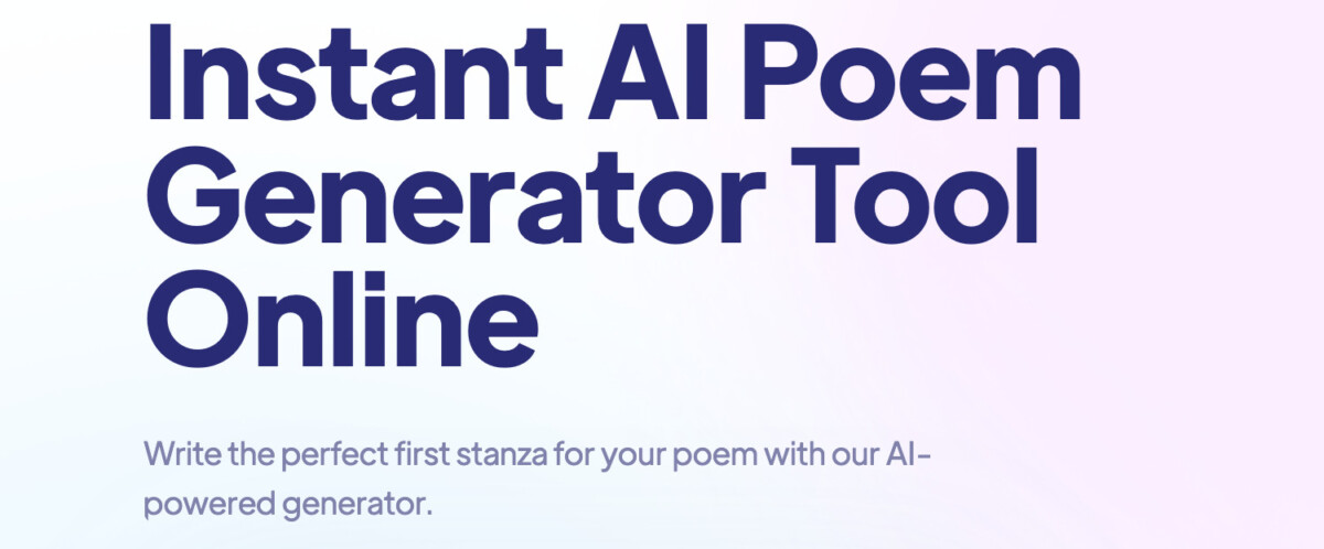 The Best AI Poem Generator For You