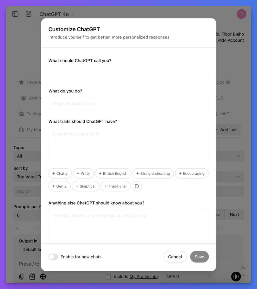 You Can Now Give ChatGPT a Personality