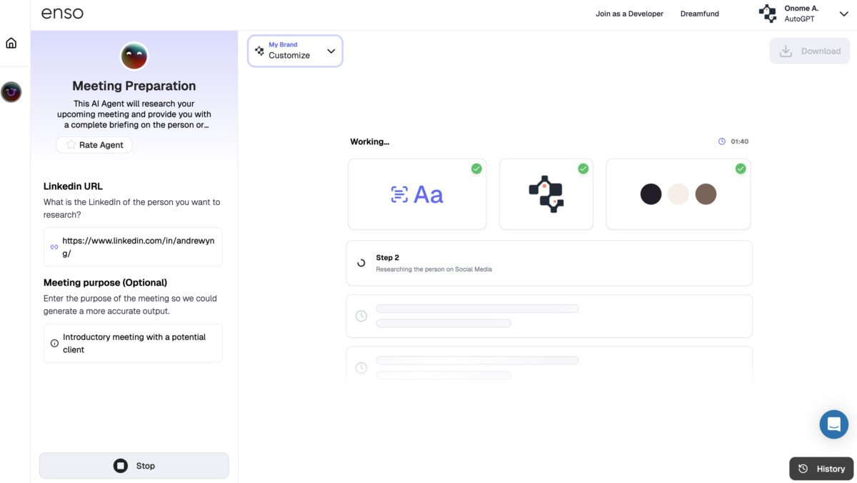 Enso AI Agent Marketplace Review 2025