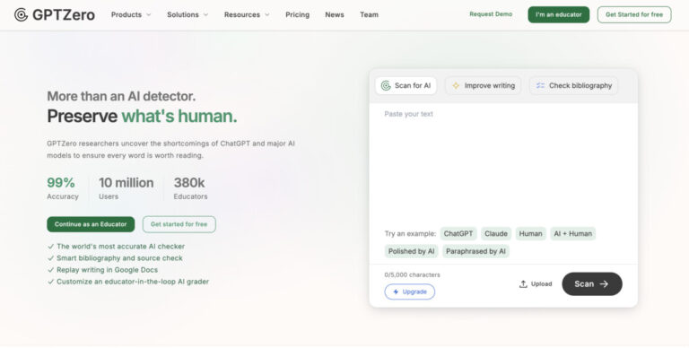 GPTZero: Can It Really Detect AI Writing in a World of LLMs?