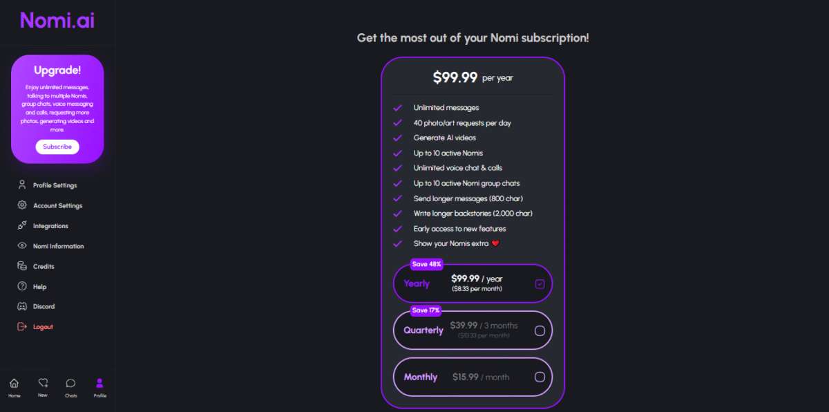 Nomi AI Pricing: How Much Is It Really [2026]